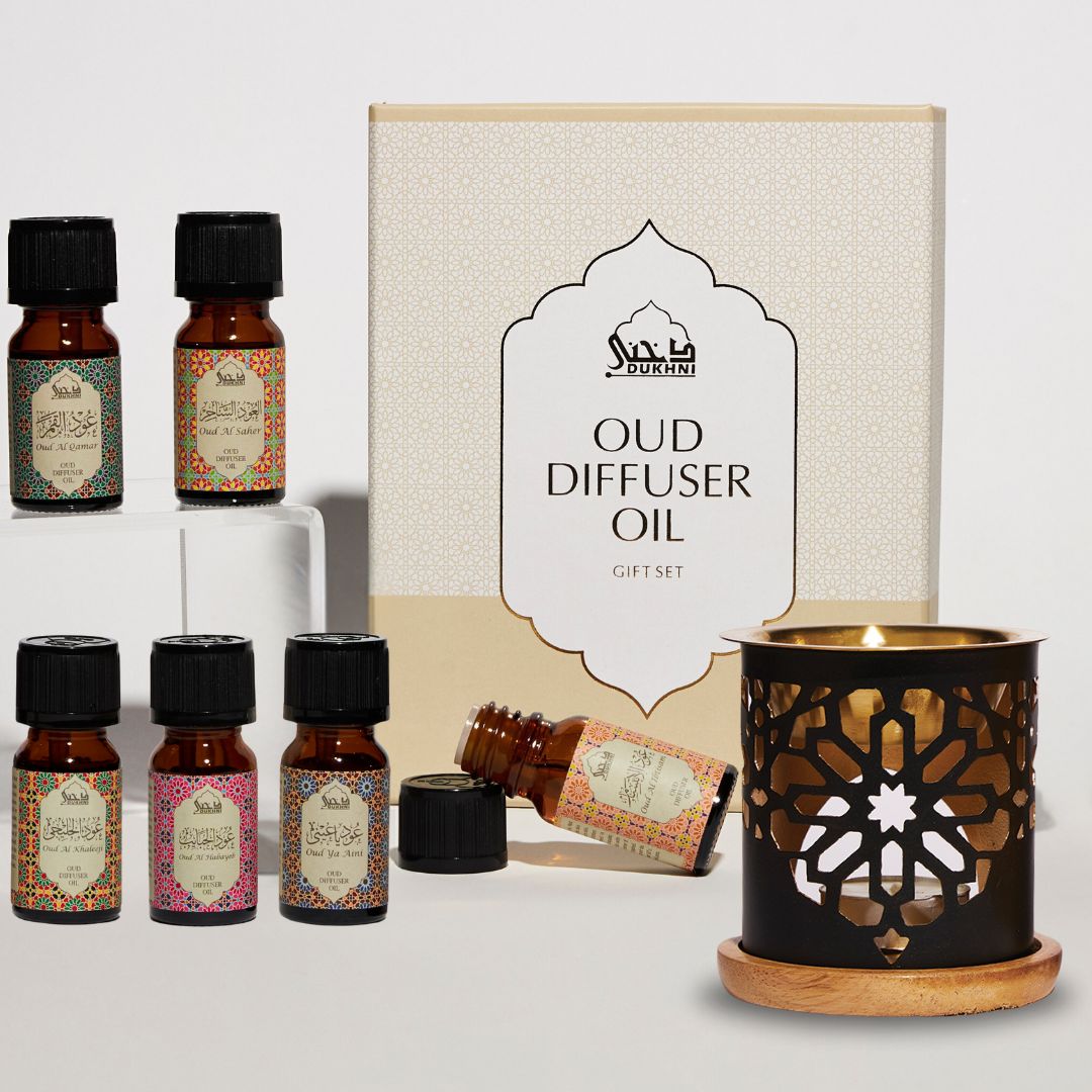 Dukhni Oud Diffuser Oil Gift Set & Oriental Oil Burner l Dukhni Canada ...